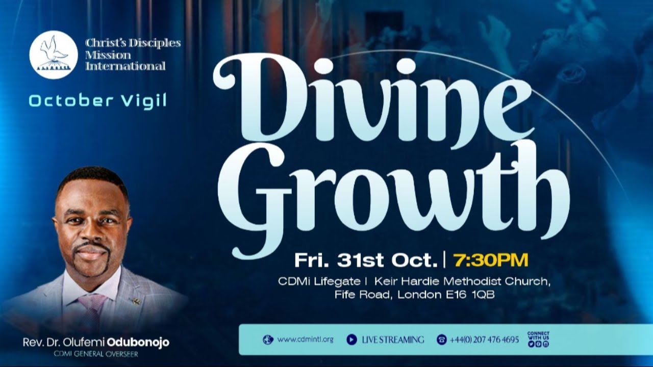 CDMI Monthly Vigil || 31st October 2025 || Divine Growth - YouTube