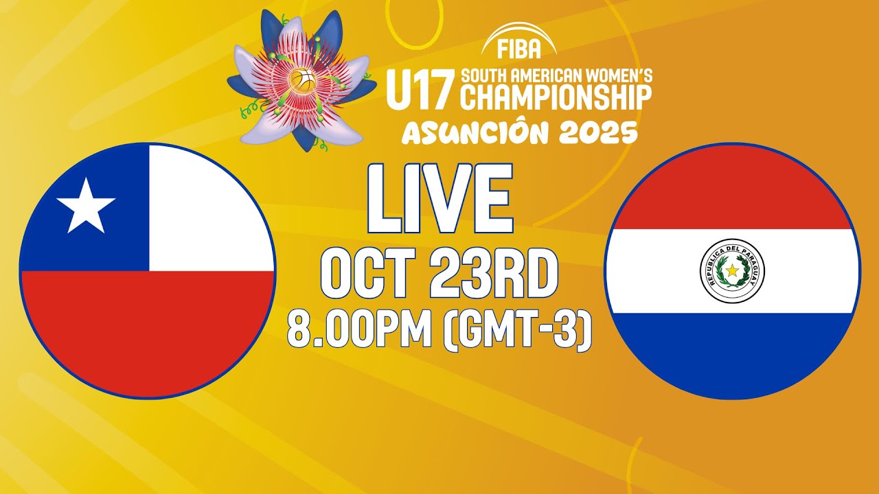 Chile v Paraguay | Full Basketball Game | FIBA U17 South American Women ...