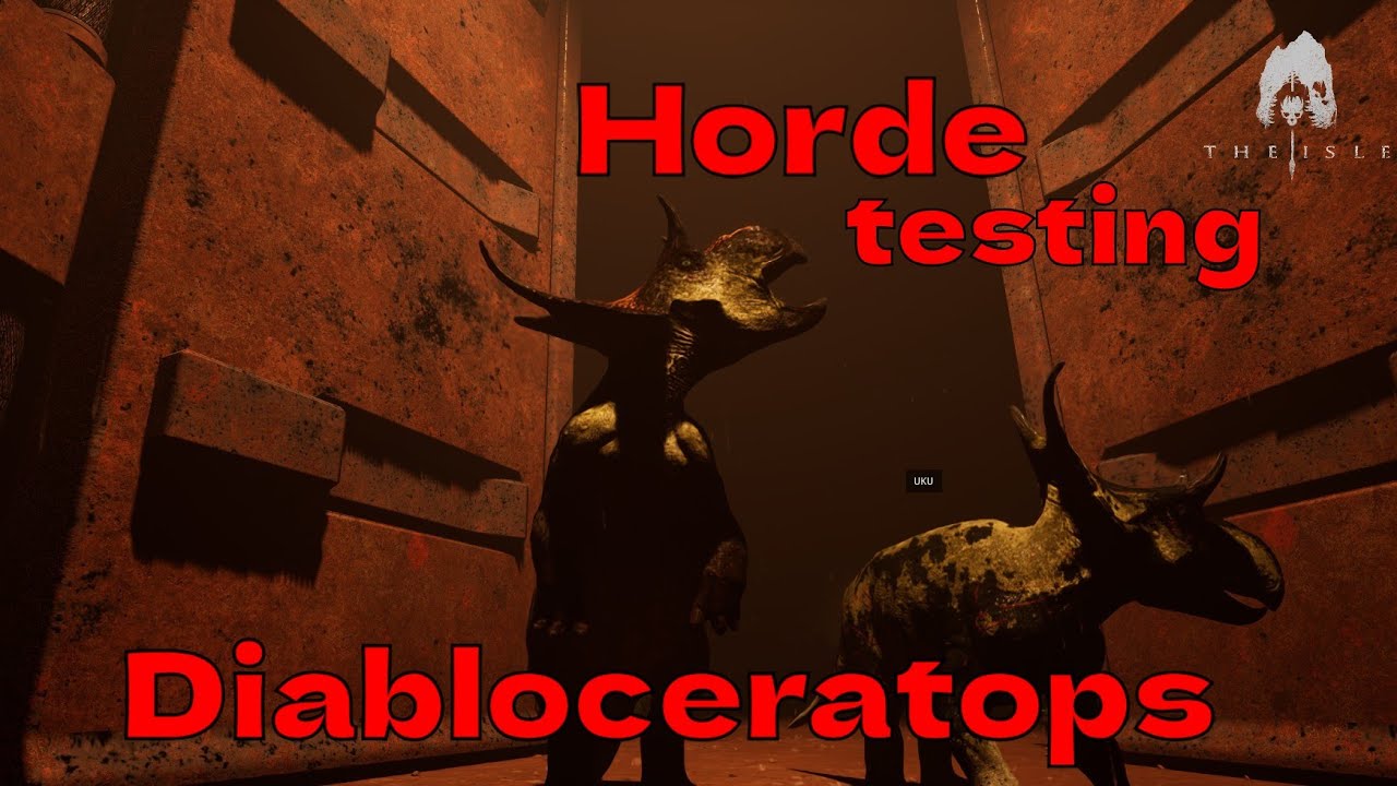 Horde testing | The Isle Evrima | Diabloceratops Gameplay - YouTube
