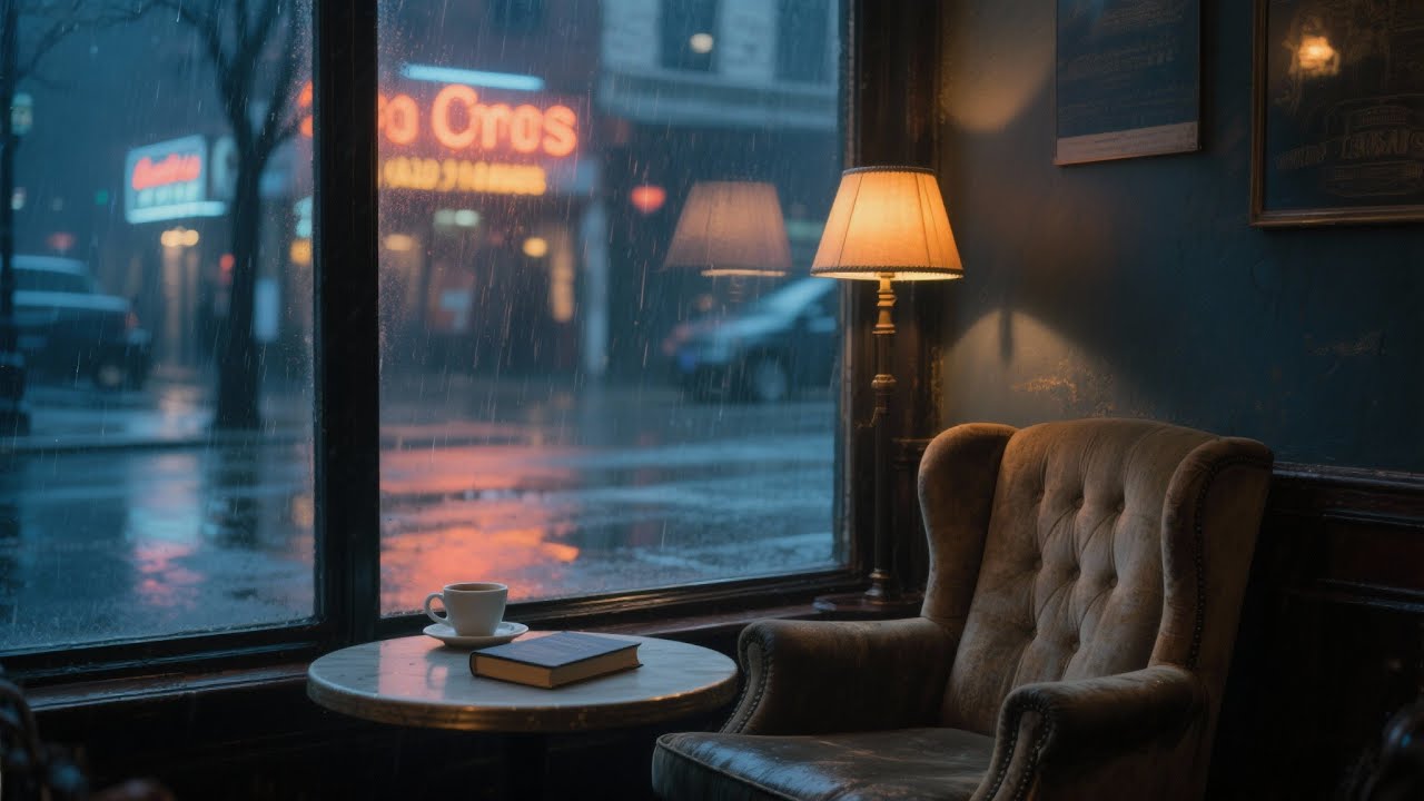 Gloomy Evening: Relaxing Cafe Jazz for Study - YouTube
