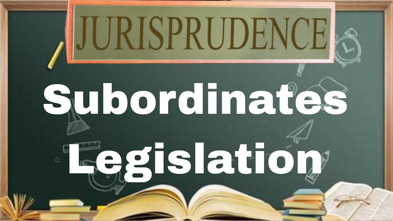 Jurisprudence subordinate legislation||detail explanation in hindi ...