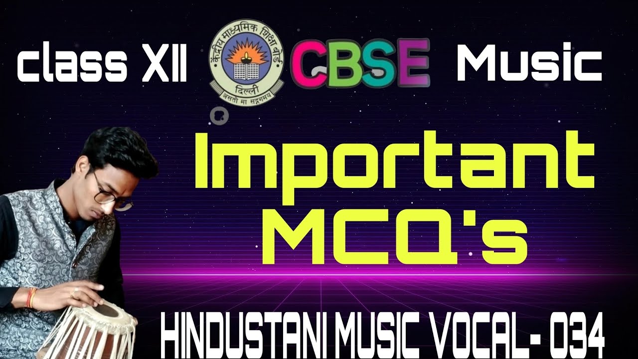 MCQ's important questions music vocal 034 #exam#cbsebordexam # ...