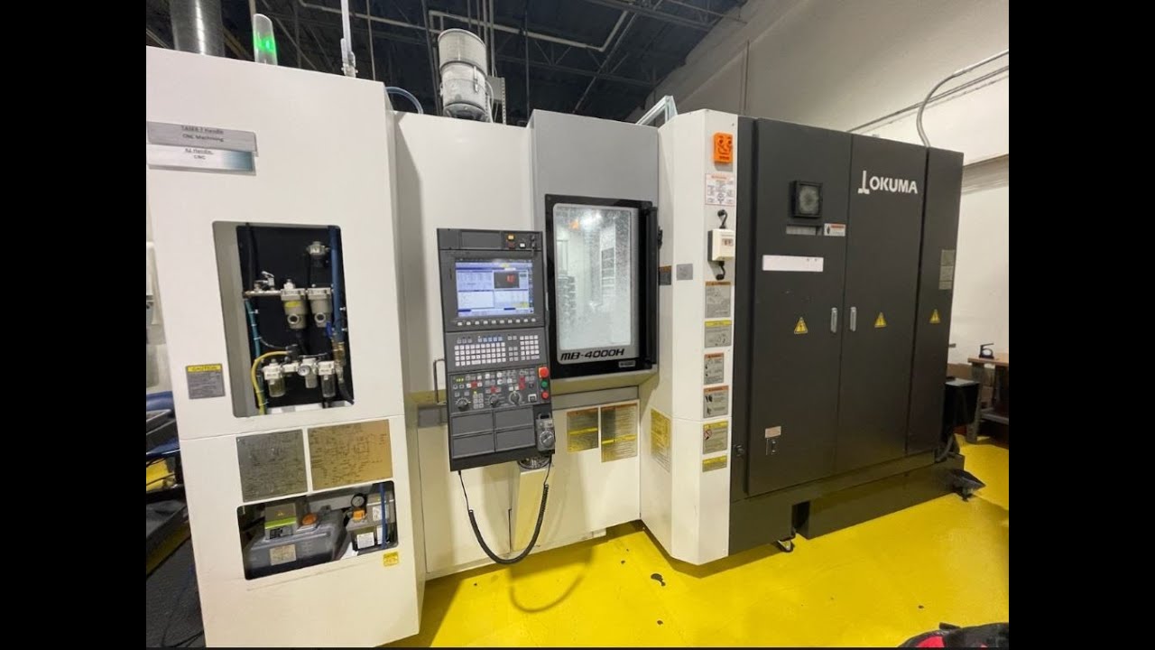 Okuma MB4000H Horizontal Machining Center - MC# 603209 - YouTube
