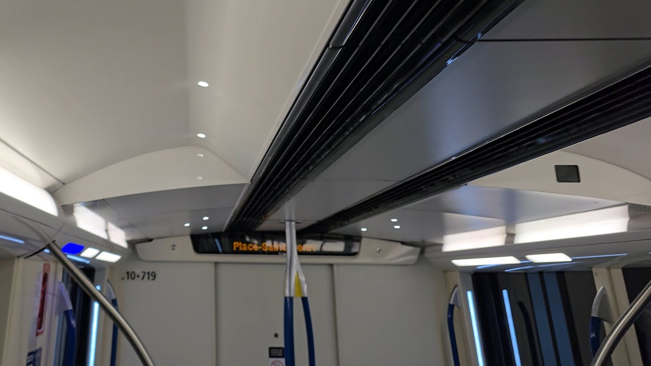 AZUR metro train Set 71 ride between Villa-Maria and Lionel-Groulx ...