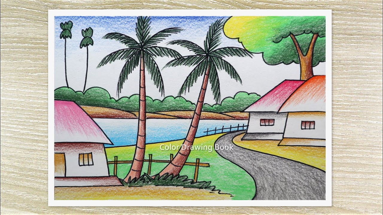 Drawing Prakritik Drisso Landscapes Is EASIER Than You Think - YouTube