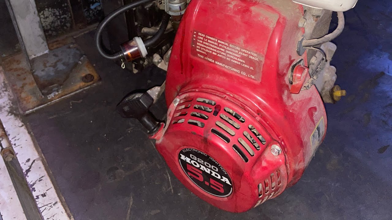 Honda G200 General Purpose Engine (stepping down setup) - YouTube