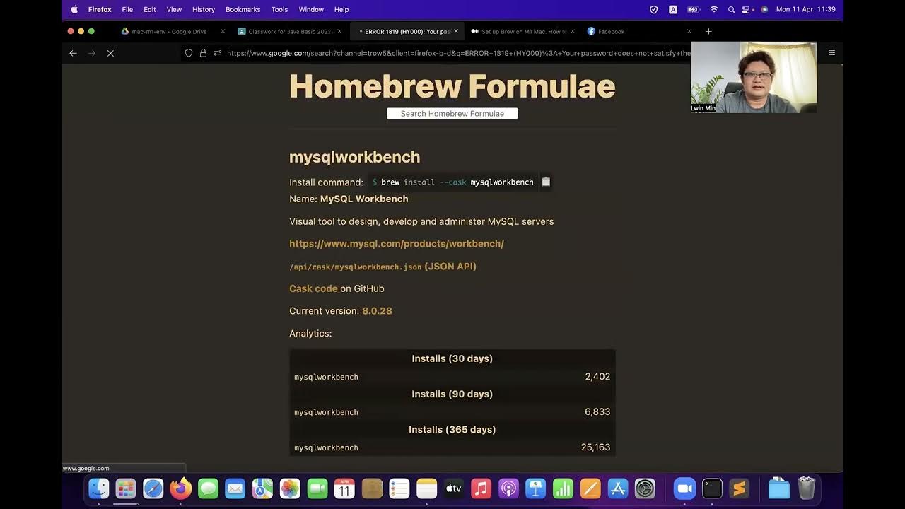Mysql Installation With Home Brew Youtube