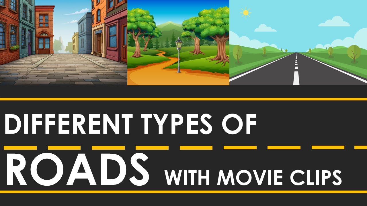 Different Types of Roads | 30 Road Vocabulary Words with Movie Clips ...