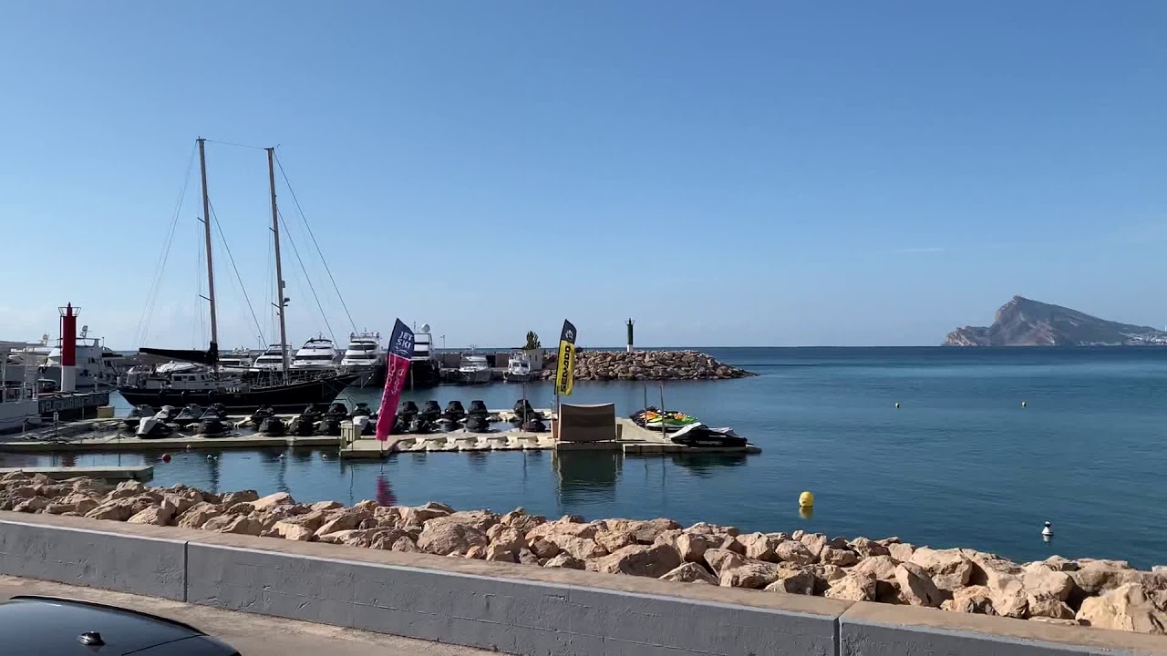 First line apartment Altea Harbour - YouTube