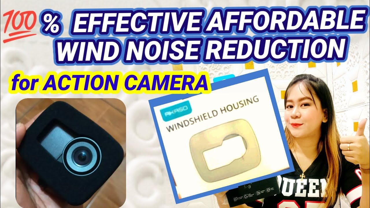 WIND NOISE REDUCTION FOR ACTION CAMERA | AKASO BRAVE 7 WINDPROOF - YouTube