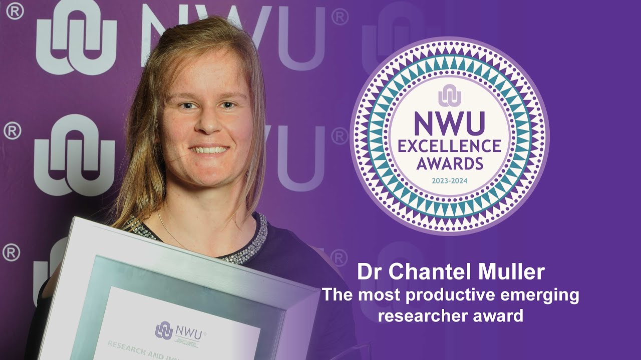 The most productive emerging researcher award | Dr Chantel Muller - YouTube
