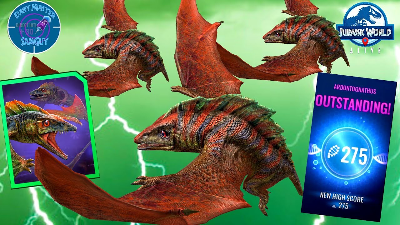 Dart Unique Flock ARDONTOGNATHUS Better! 🎯 Jurassic World Alive 2.16 ...