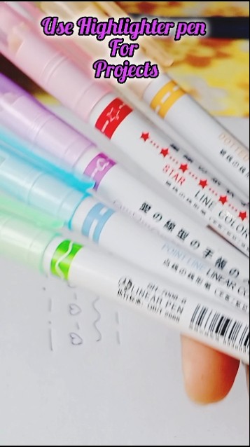 Linear Highlighter Pen | Project Making Pen😍😍😍 #highlighter #project # ...