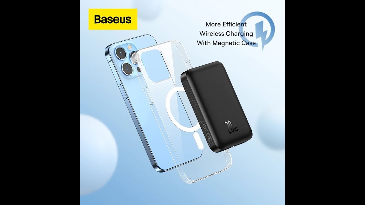 Baseus POWER BANK с MagSafe (10 000 mah) + чехол от Baseus - YouTube