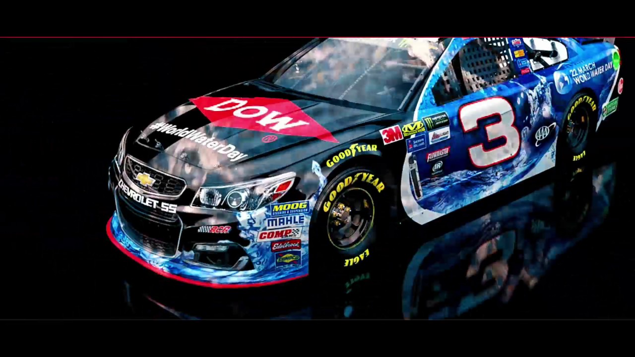 Unveiling of the No. 3 Dow Chevrolet’s new World Water Day paint scheme ...