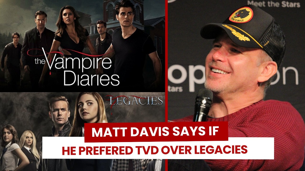 Matthew Davis prefered The Vampire Diaries overr Legacies ? - YouTube