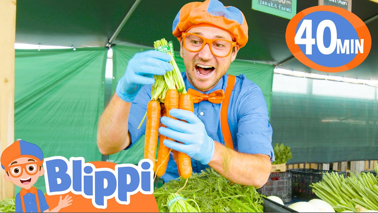 Blippi Visits Farms and Learns about Fruits and Vegetables! | BEST OF ...