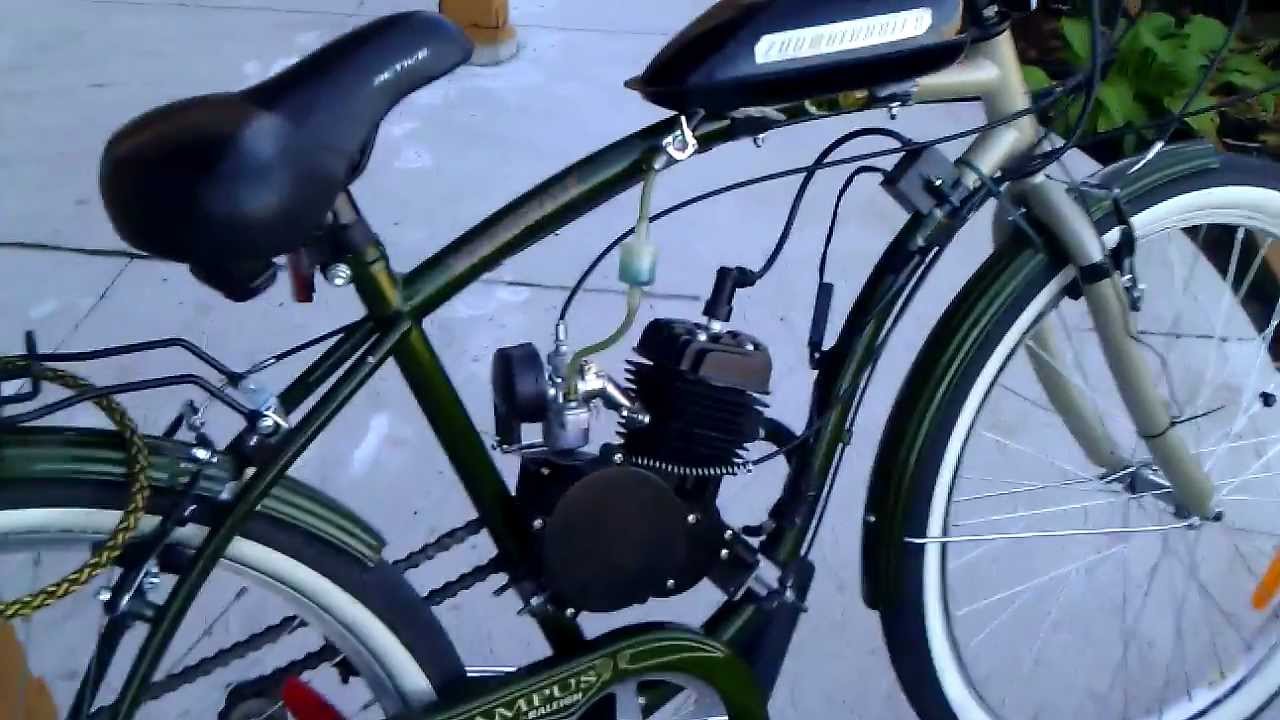 Motorized bike - Beach Cruiser - YouTube