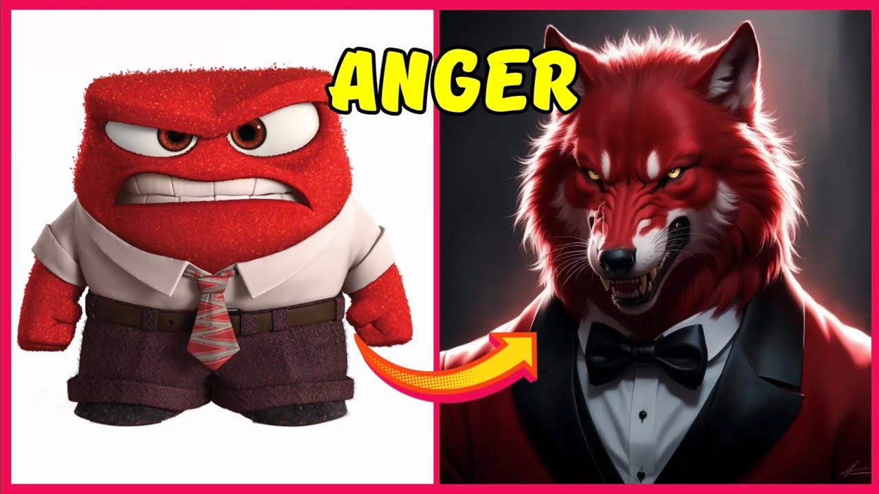 INSIDE OUT 2 Animation Movie Characters AS Animals | Joy, Anxiety ...