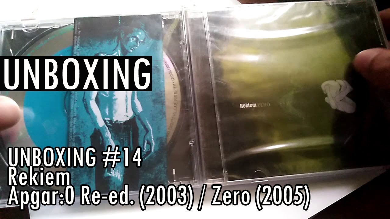 UNBOXING #14 || Rekiem - Apgar:0 (Re-ed. 2003) / Zero (2005) || Chile ...