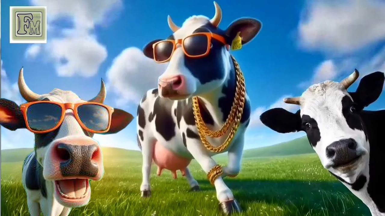 FUNNY COW DANCE FOR 10 MINUTES videos | Cow Song | cow dance 2025 | cow ...