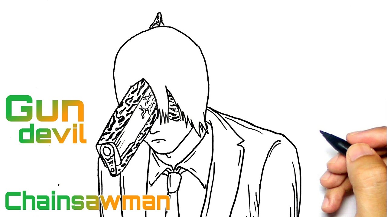 Cara gambar Gun Devil || Chainsawman - YouTube