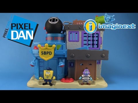 Imaginext Spongebob Squarepants Police Station and Jail Playset Video Review
