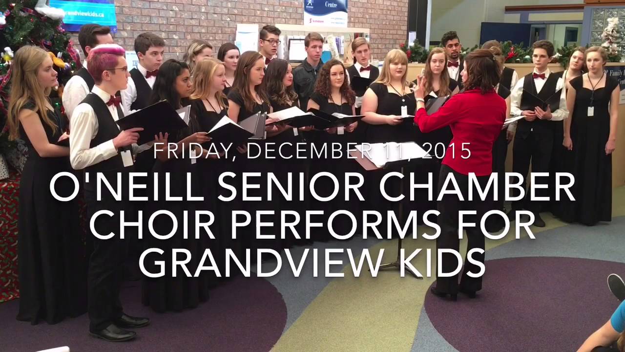 O'Neill CVI Senior Chamber Choir performs for Grandview Kids - YouTube