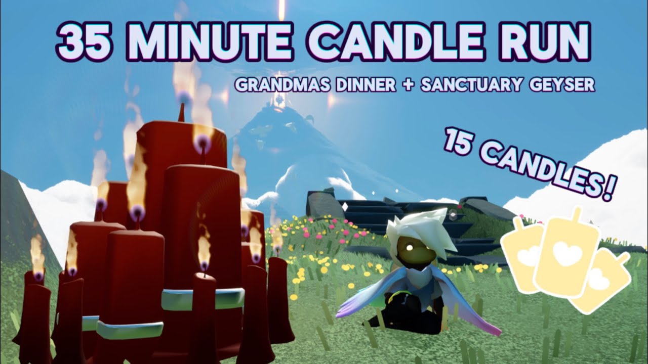 Best Efficient Candle Run: 15 Candles in 35 Minutes! Sky: Children of ...