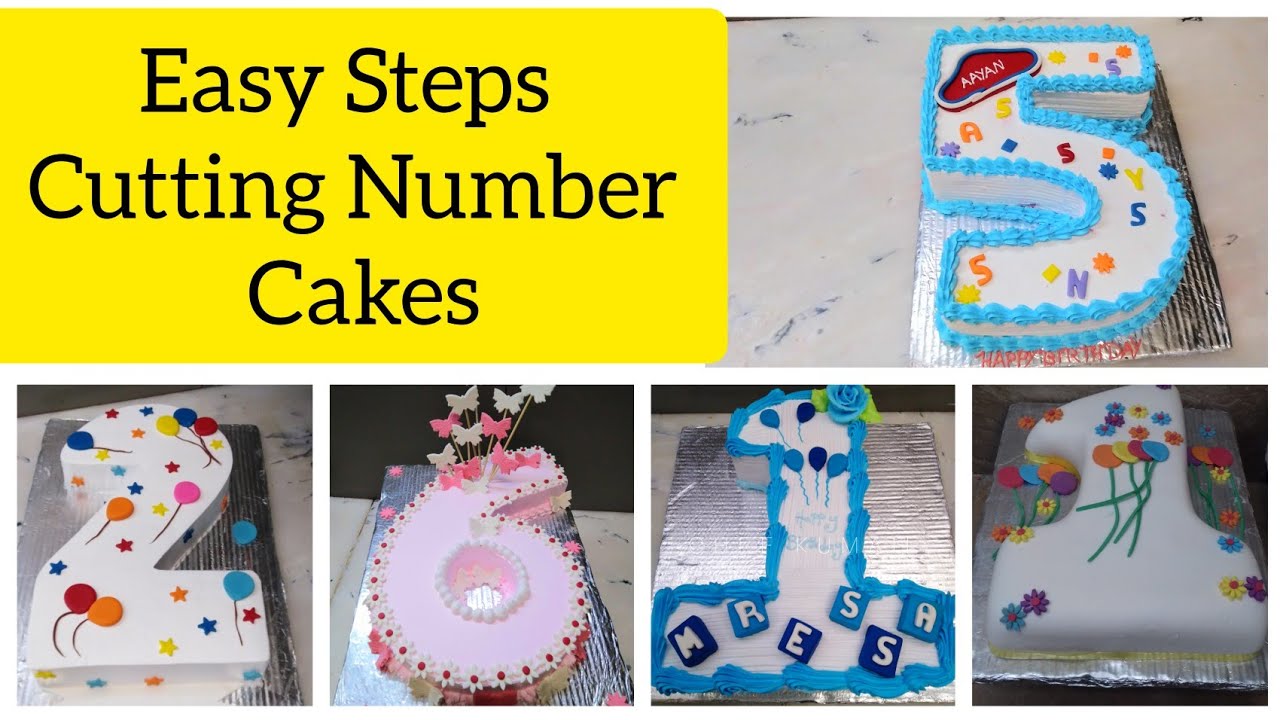 5 number cake / How to make 5 / how to make number 5 shape cake / how ...