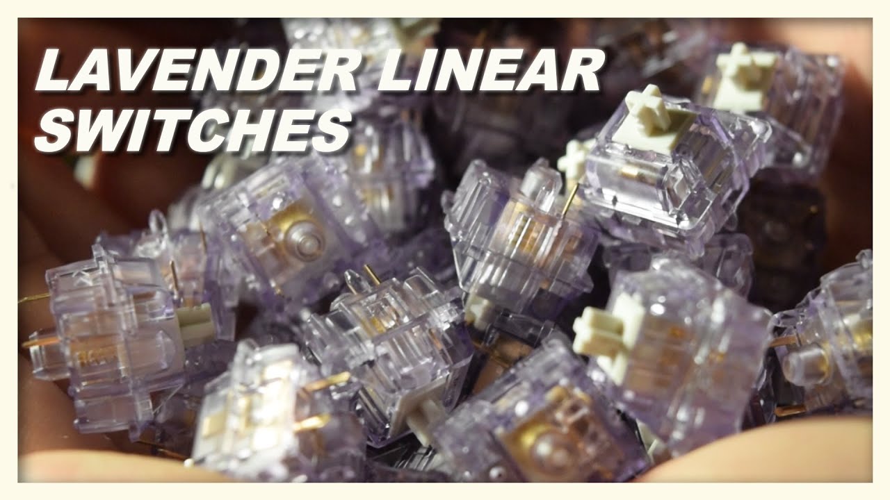Really Smooth! Lavender Linear Switches Review - YouTube