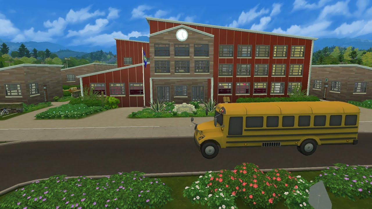 Fuller High School Part 1 | Sims 4 Speed Build - YouTube