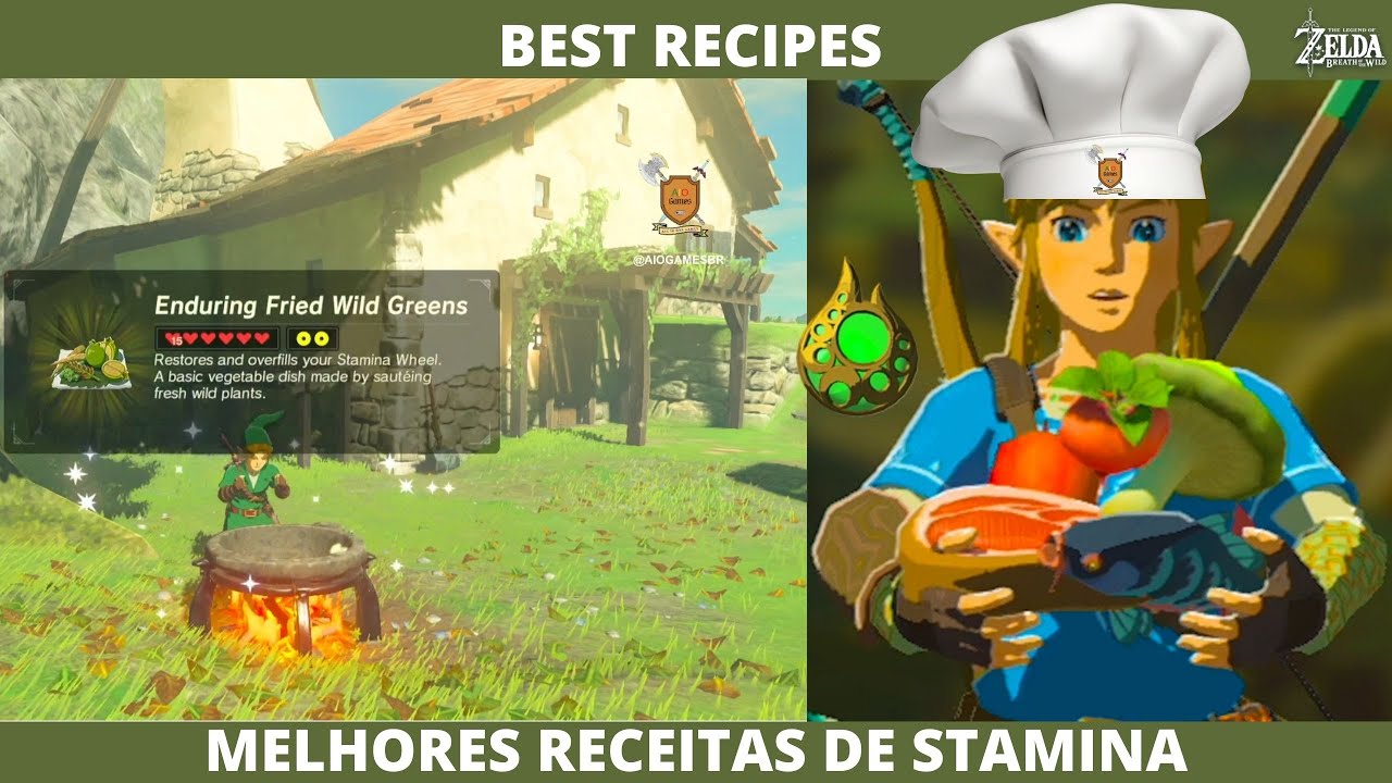 ZELDA BOTW - MELHORES RECEITAS - STAMINA - YouTube