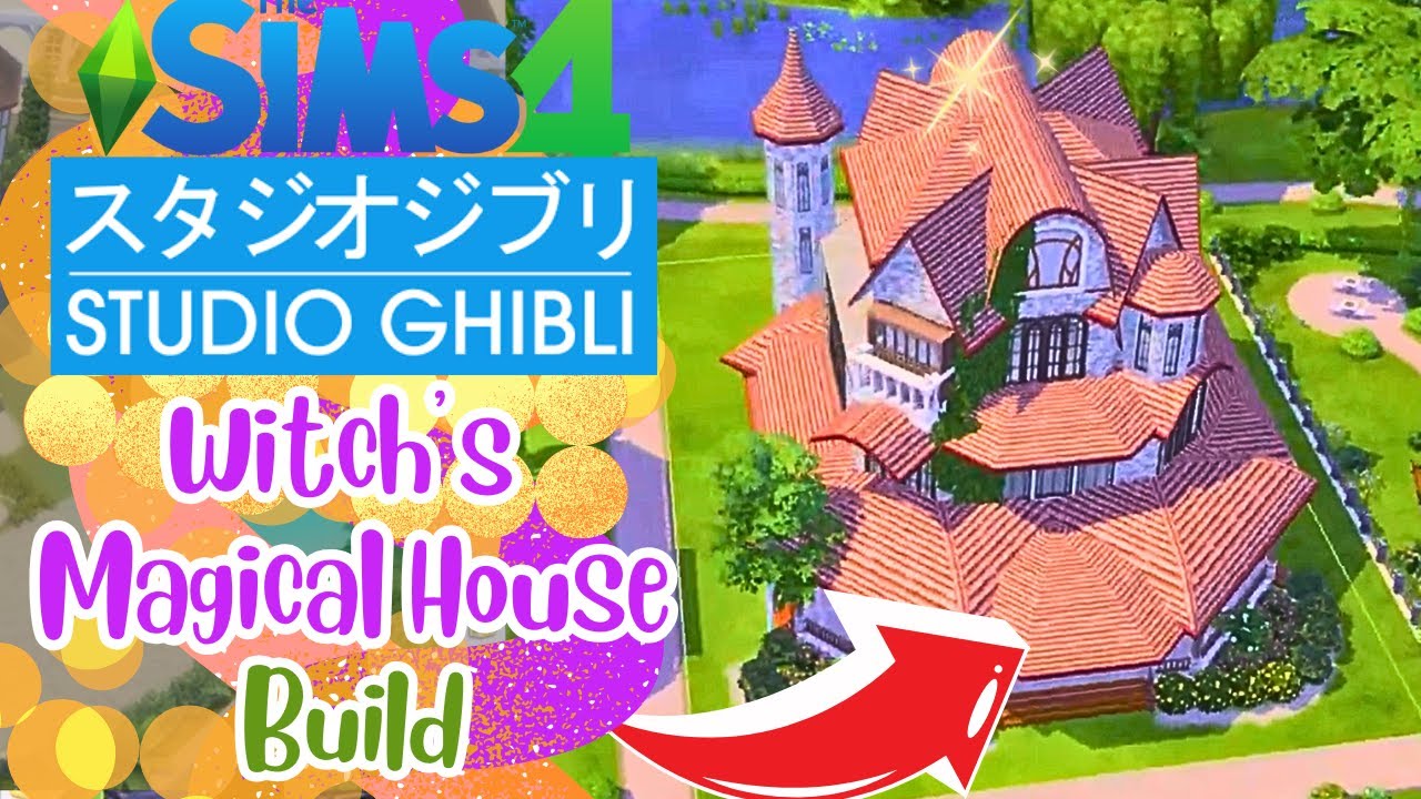 The Sims 4 - Studio Ghibli Style Witch's Magical House Build - YouTube