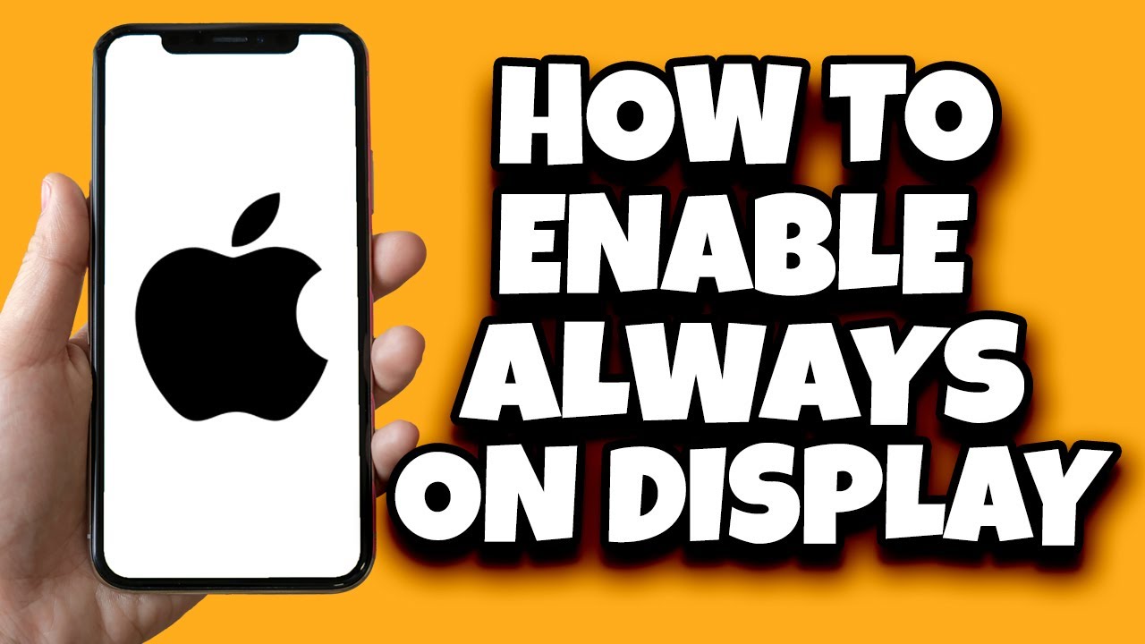 Enable Always On Display – How to Keep Screen On in Windows 11: A Step ...