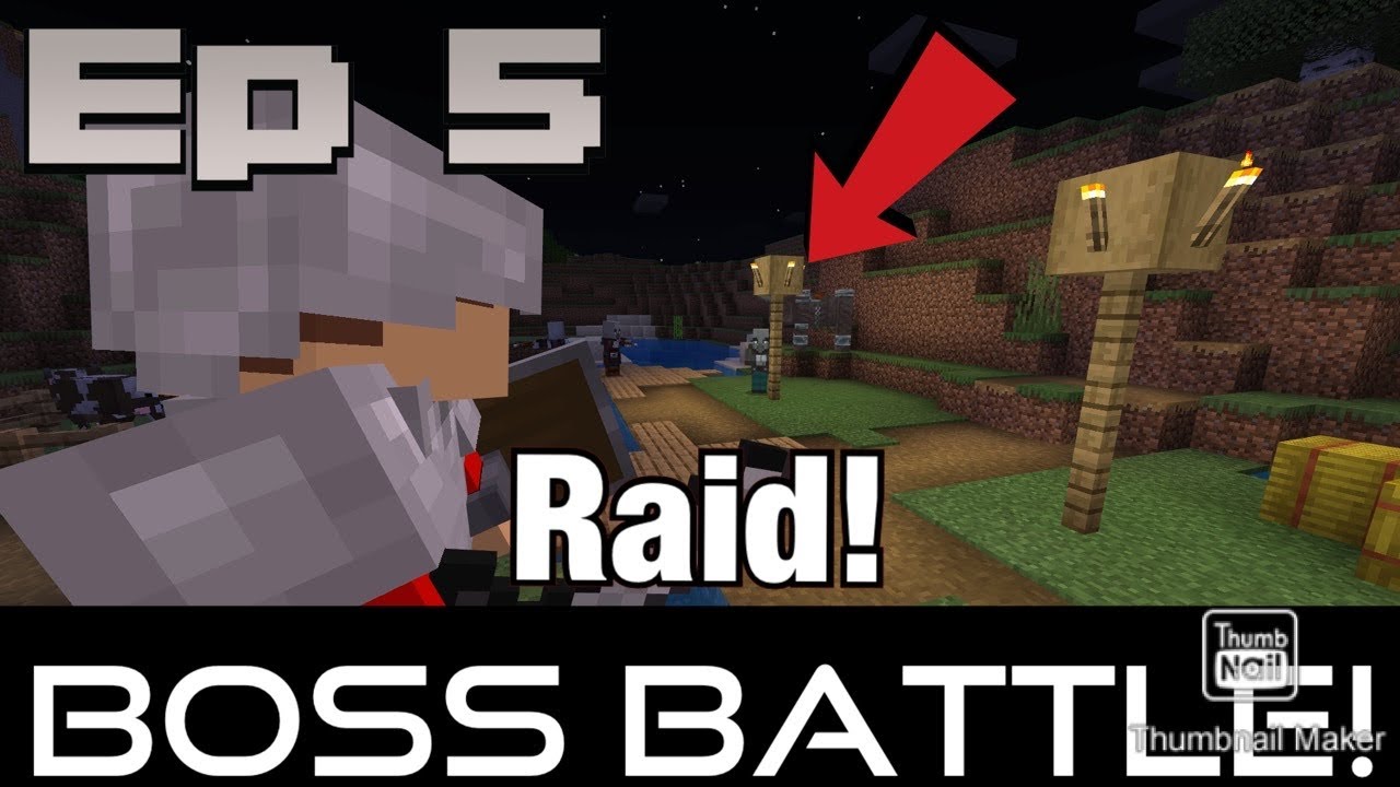 BOSS BATTLE! Fighting a Raid!| Minecraft| S1| Ep 5 (Sad ending) - YouTube