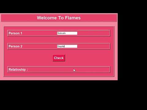 FLAMES | Python - YouTube
