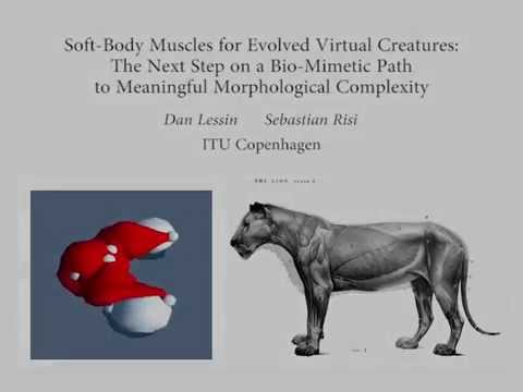 Soft-Body Muscles for Evolved Virtual Creatures - YouTube