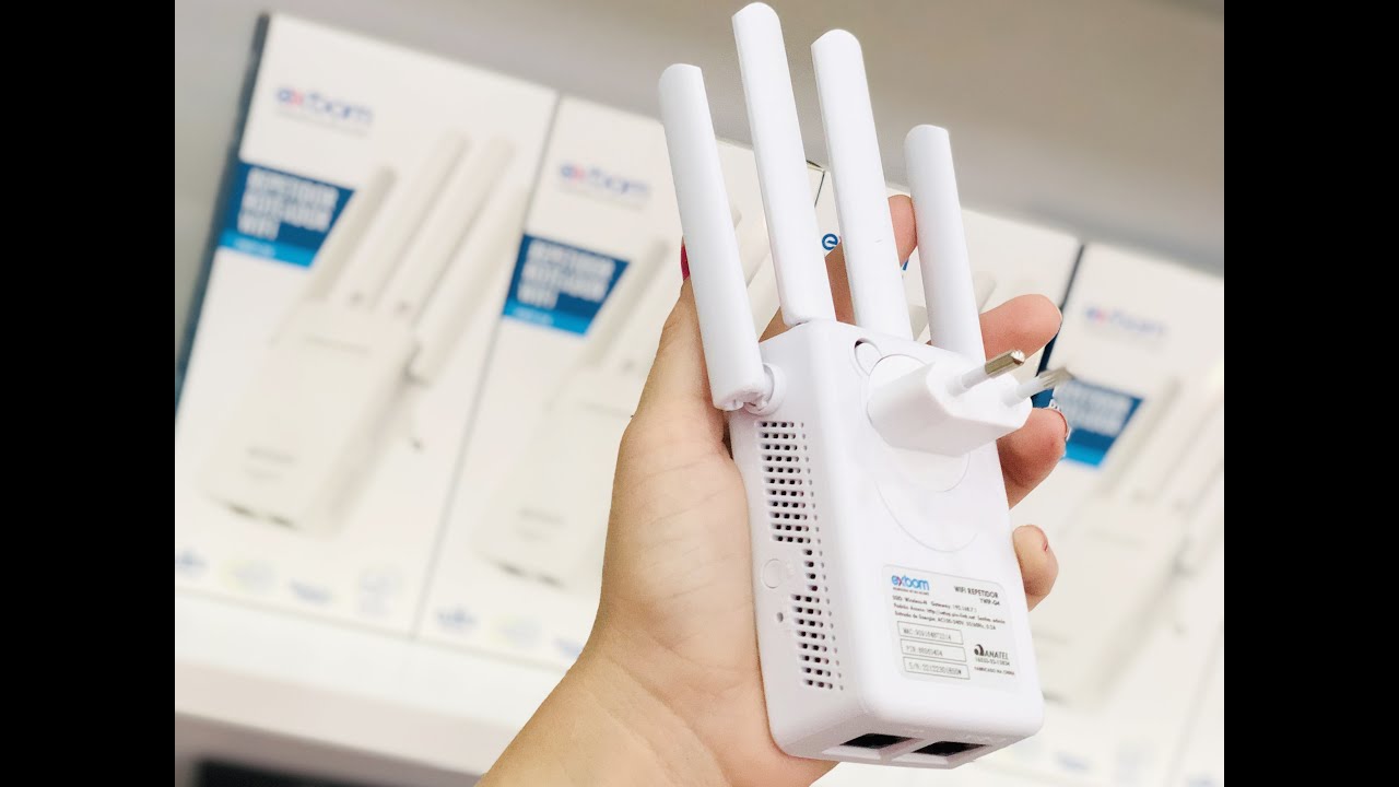 Repetidor e Roteador Wireless-N 300 Mbps Exbom YWIP-C4 4 Antenas - YouTube
