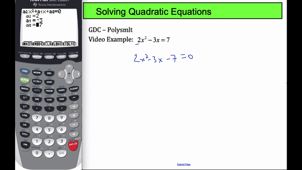 Quadratic Solving POLYSMLT - YouTube