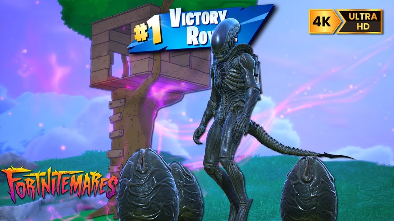 Fortnite Xenomorph (Alien: Earth) Skin Gameplay | Fortnitemares - YouTube