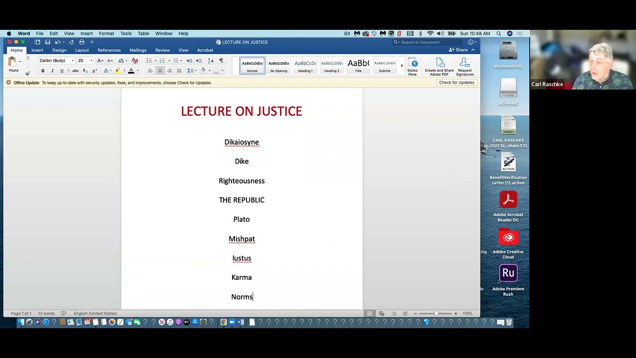 Lecture: Justice and "Social Justice" - YouTube