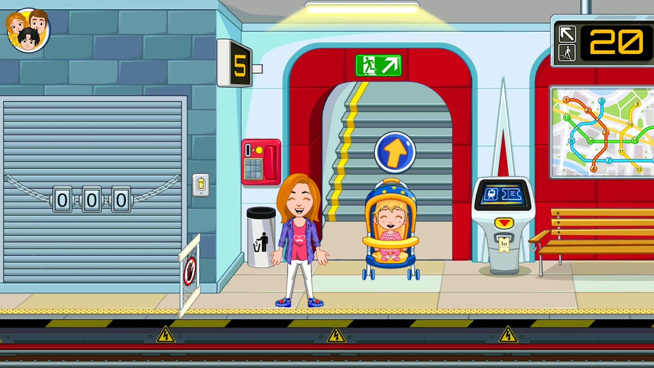 My City : Newborn baby - How to share the stroller ? - YouTube