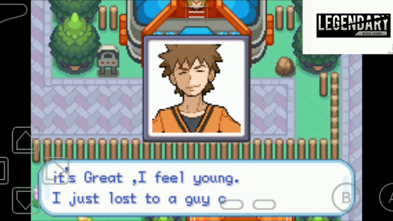 Pokemon legends red part 5 - pewter city gym ( fire red hack) - YouTube