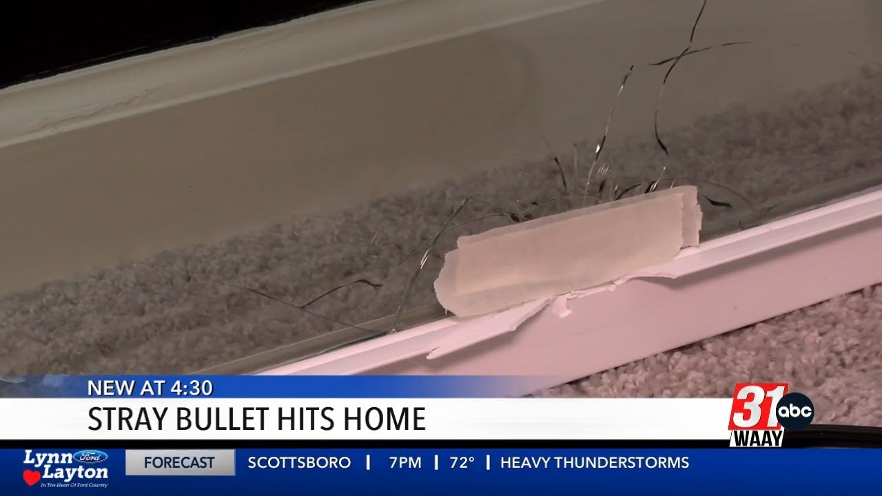 Stray bullet hits Meridianville home - YouTube