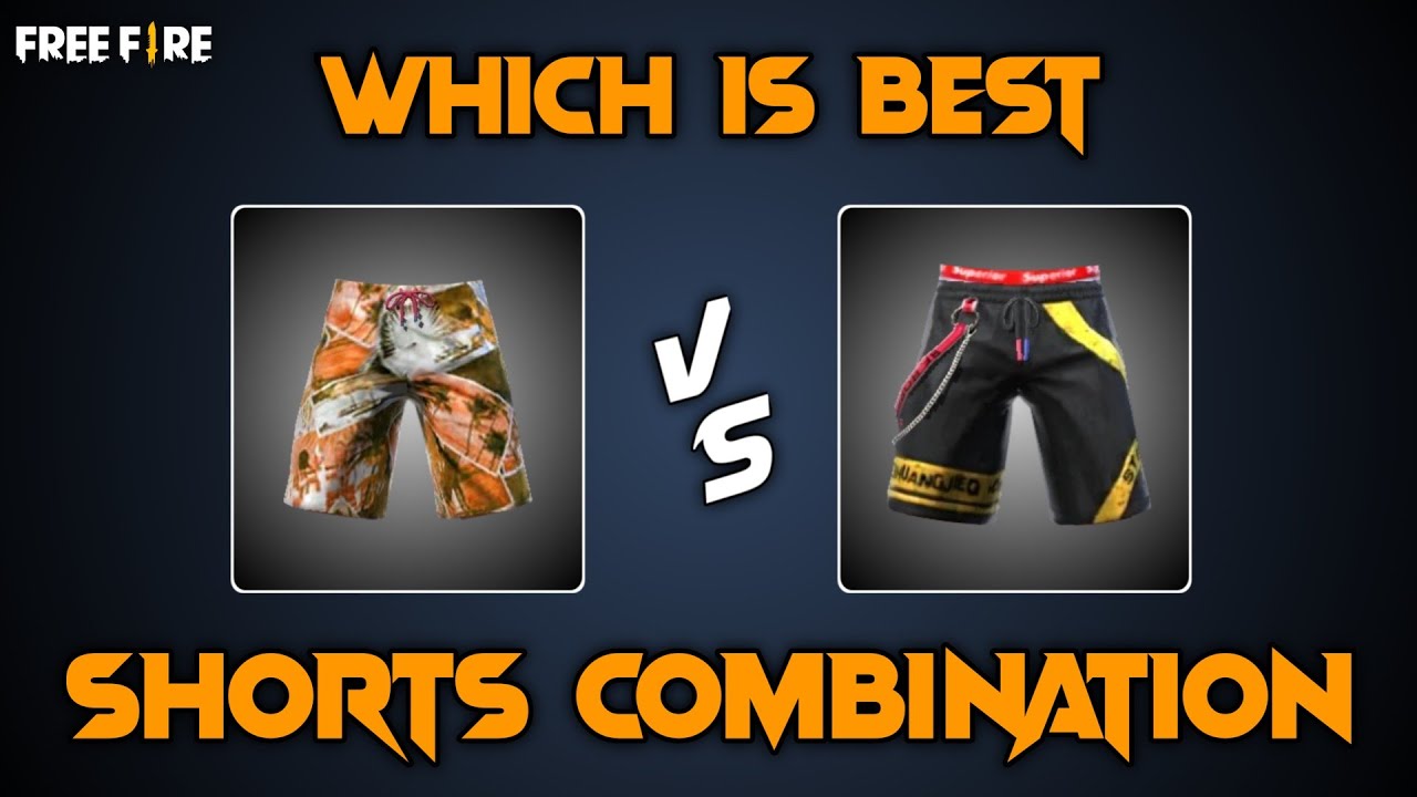 Best Shorts Combination In Free Fire | Best Dress Combination In Garena ...