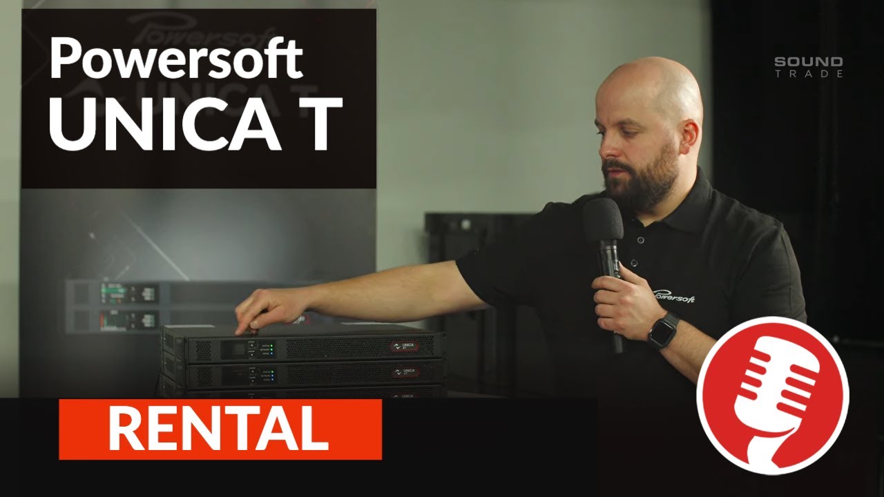 Powersoft Unica T - końcówki mocy dla rentalu - YouTube