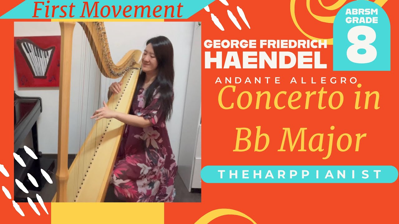 Handel: Harp Concerto in B flat major l Andante Allegro l Harp Solo l ...