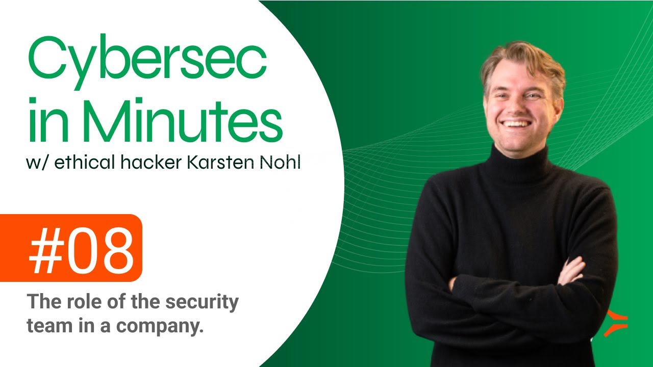 Cybersec in Minutes #08: The role of a security team - YouTube