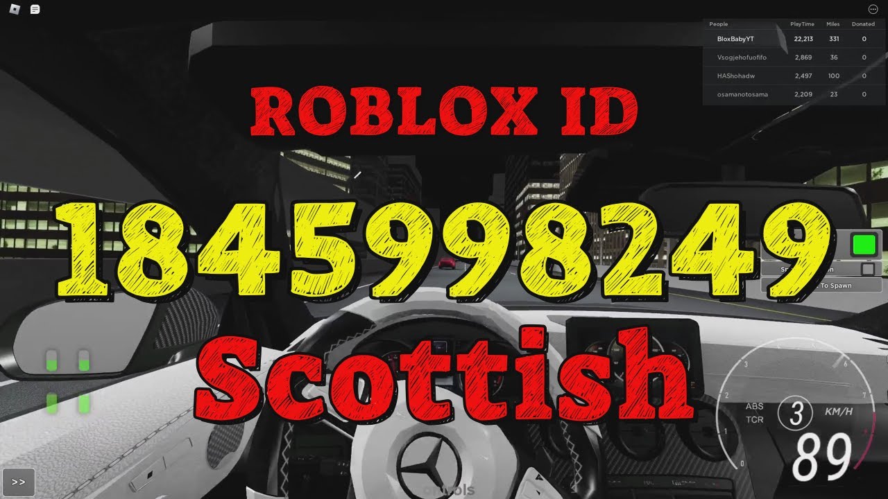 SCOTTISH Roblox Song Codes - YouTube